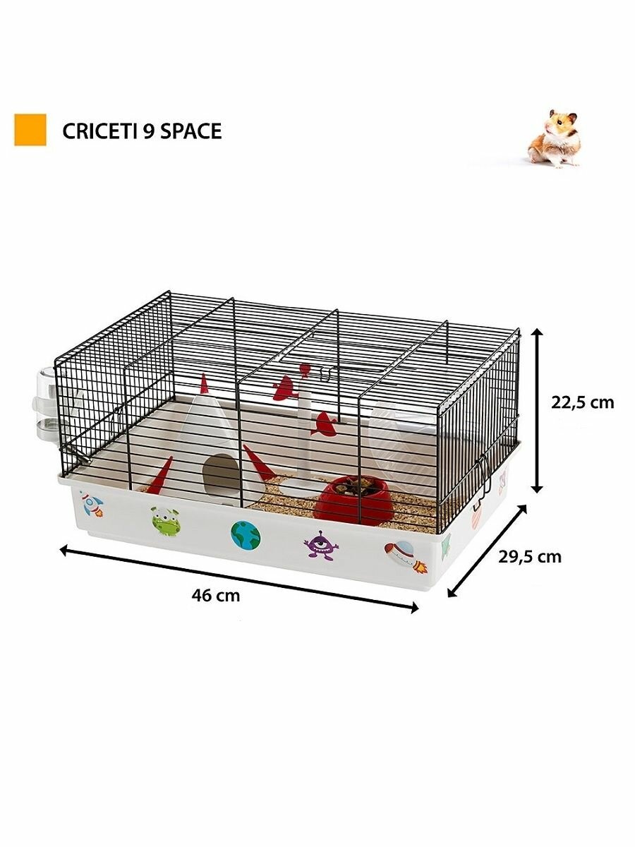 Клетка для хомяков и мышей CRICETI 9 SPACE