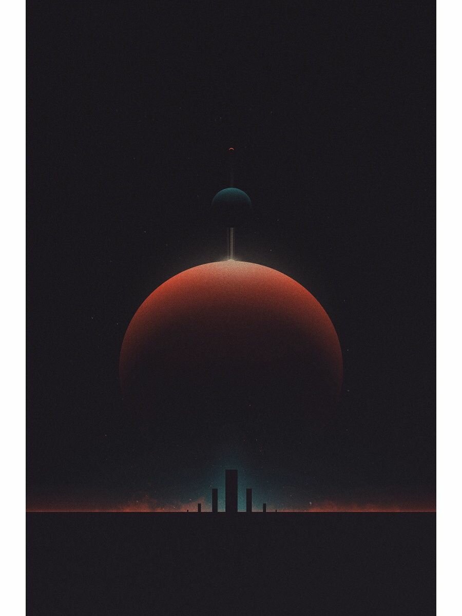 Постер "Minimalistic planets. Парад"