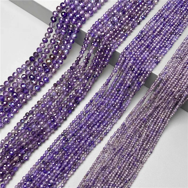 Маленький фиолетовый циркон Rainagem 4mm