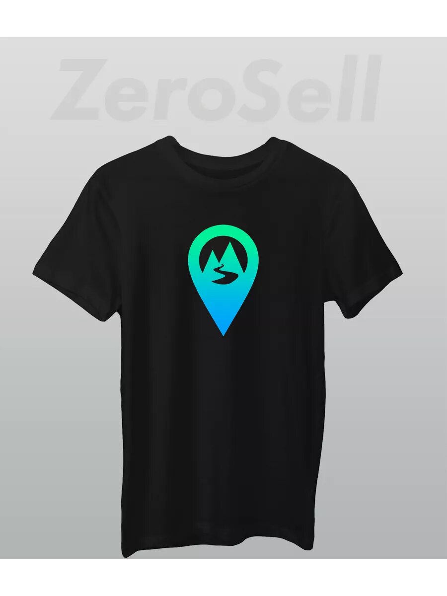 Футболка карта эмблема знак