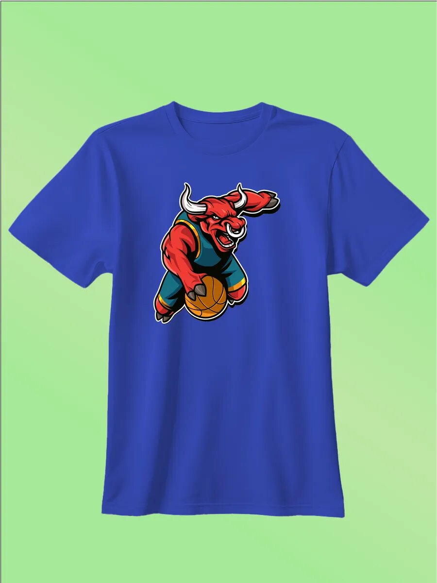 Футболка баскетбол бык