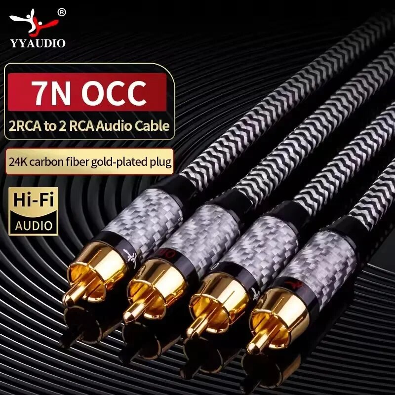 YYAUDIO RCA аудиокабель 2RCA-2RCA <= 0.5 м