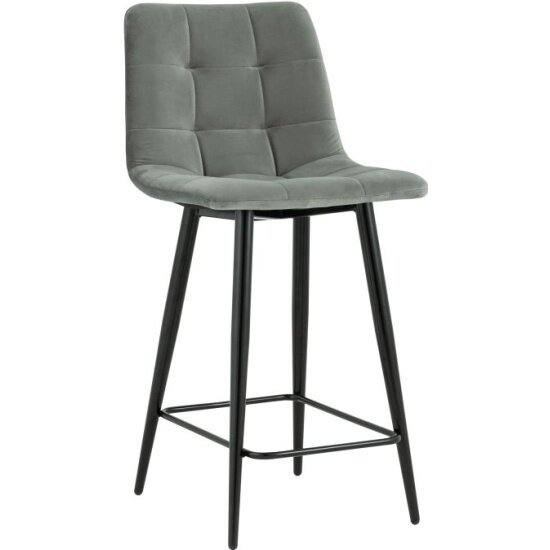 Стул полубарный Stool Group Джанго велюр серый (2 шт/уп)