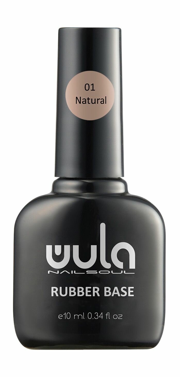WULA NAILSOUL Гель-лак для ногтей "Каучуковая камуфлирующая база", 10 мл, 01 натуральный