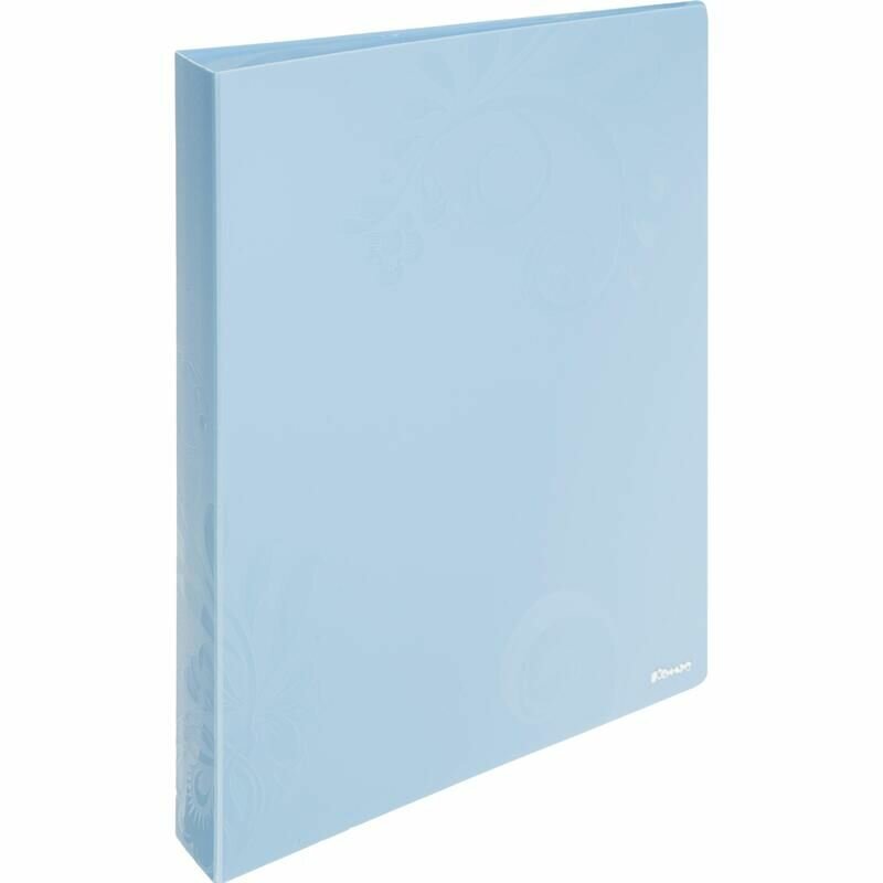 Папка файловая Комус Русская серия Arctic 40 файлов 32/0.9 A4 голубая