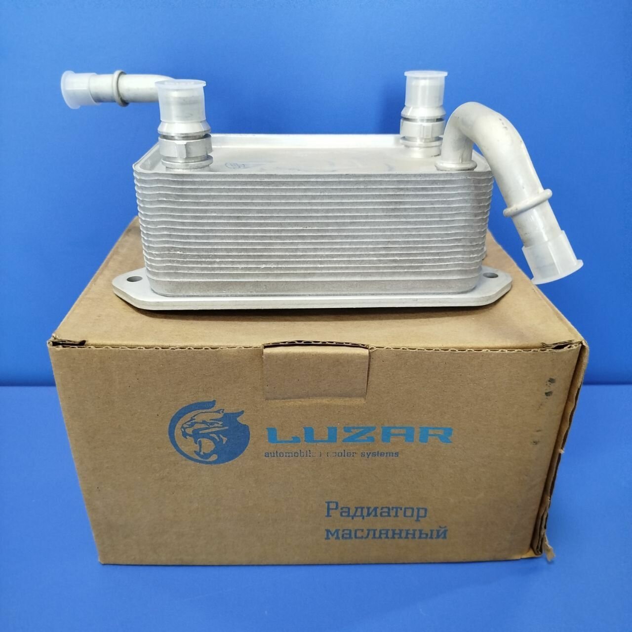 Маслоохладитель (теплообменник) "LUZAR" для а/м УАЗ Патриот 19-> дв.409 с АКПП