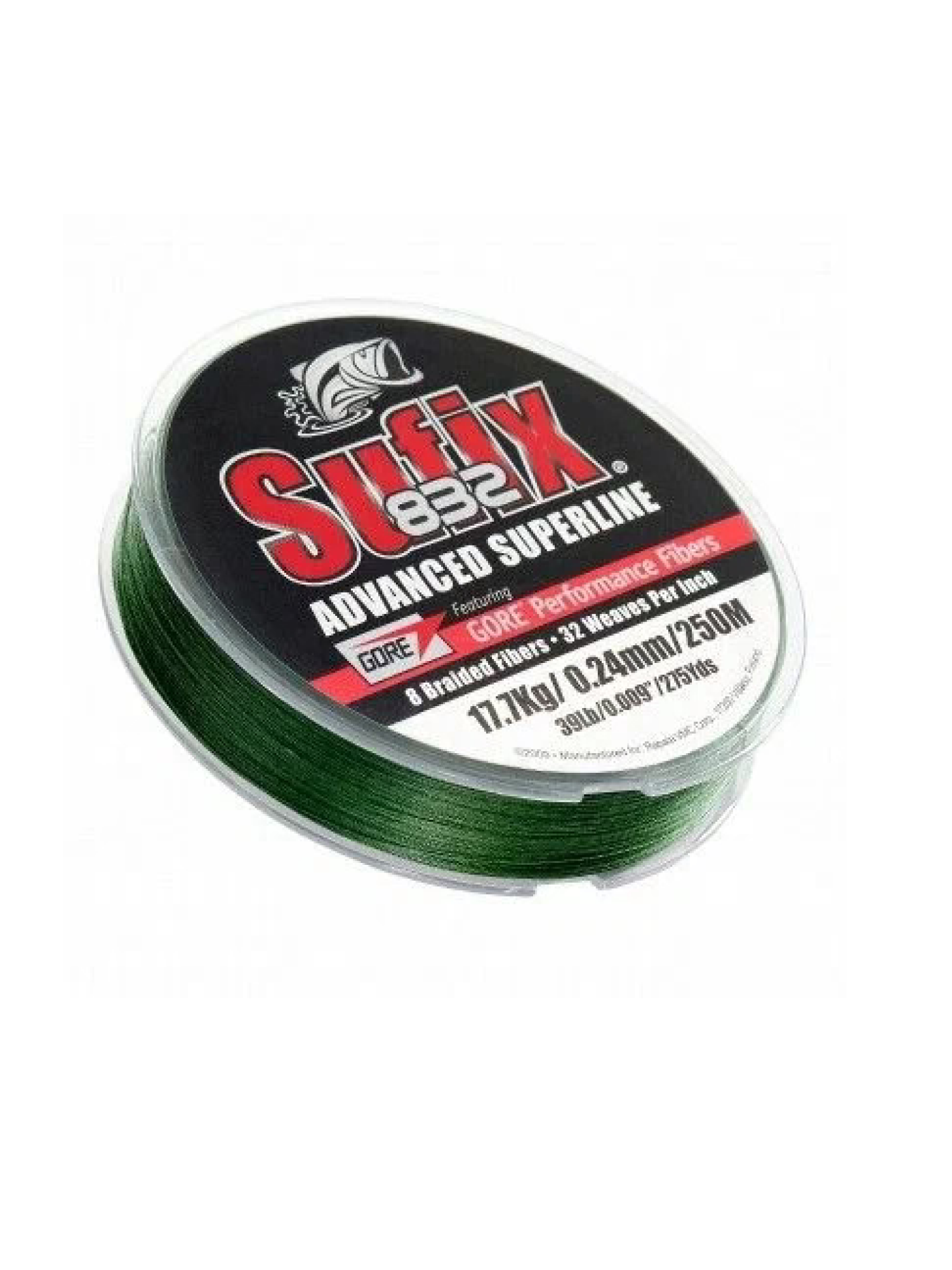 Шнур для рыбалки Sufix 832 BRAID Lo Vis Green 120м 0,13мм 8.2кг