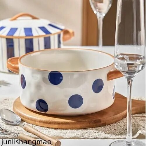 Салатник IKEA "Полосы" "IKEA", бежевый, 1800мл