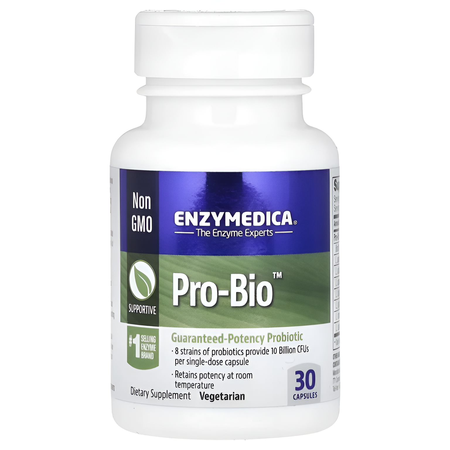 Enzymedica, Pro Bio, пробиотик с гарантированной эффективностью, 30 капсул
