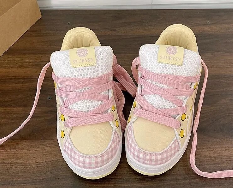 Кеды Женский Текстиль Демисезон Шнурки Шнуровка, Нашивки