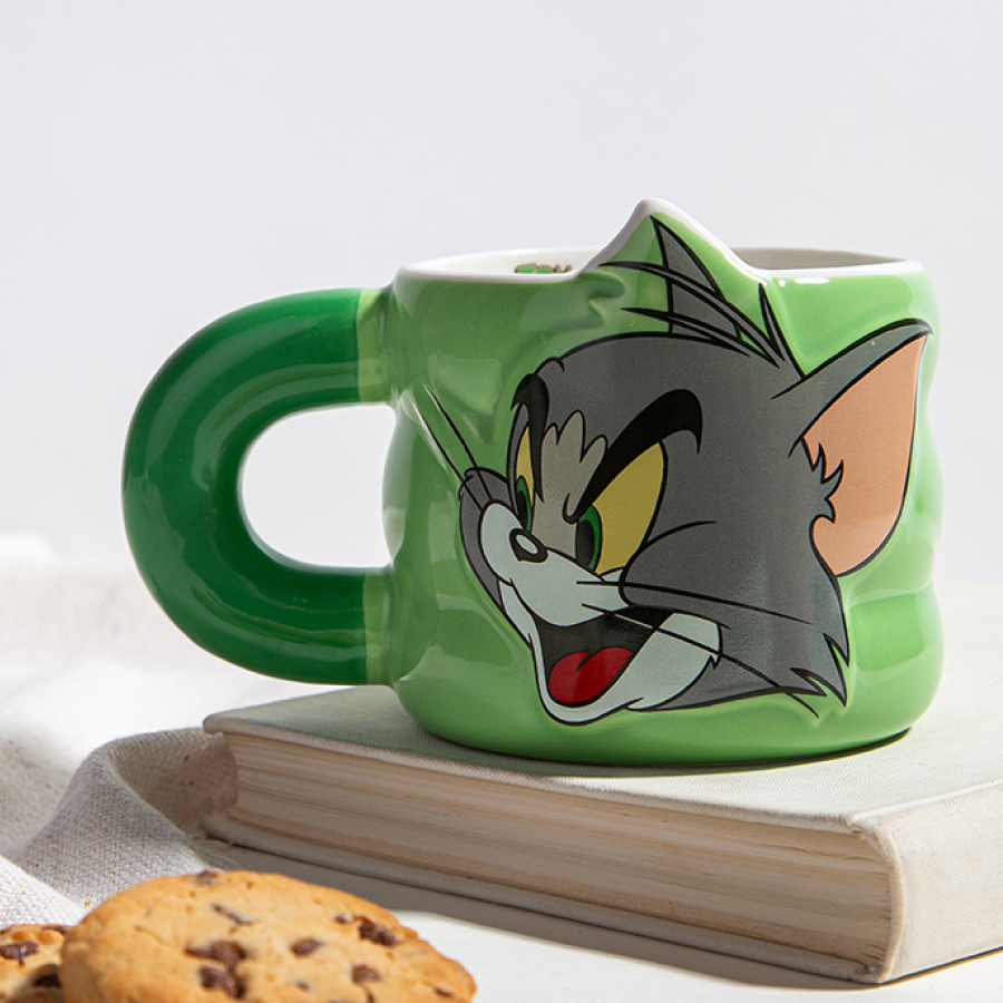 Кружка DB HOMME "Том и Джерри", керамическая, для чая, использование в СВЧ