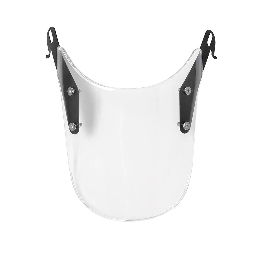 Мотоциклетное лобовое стекло "Мотоцикл", белое