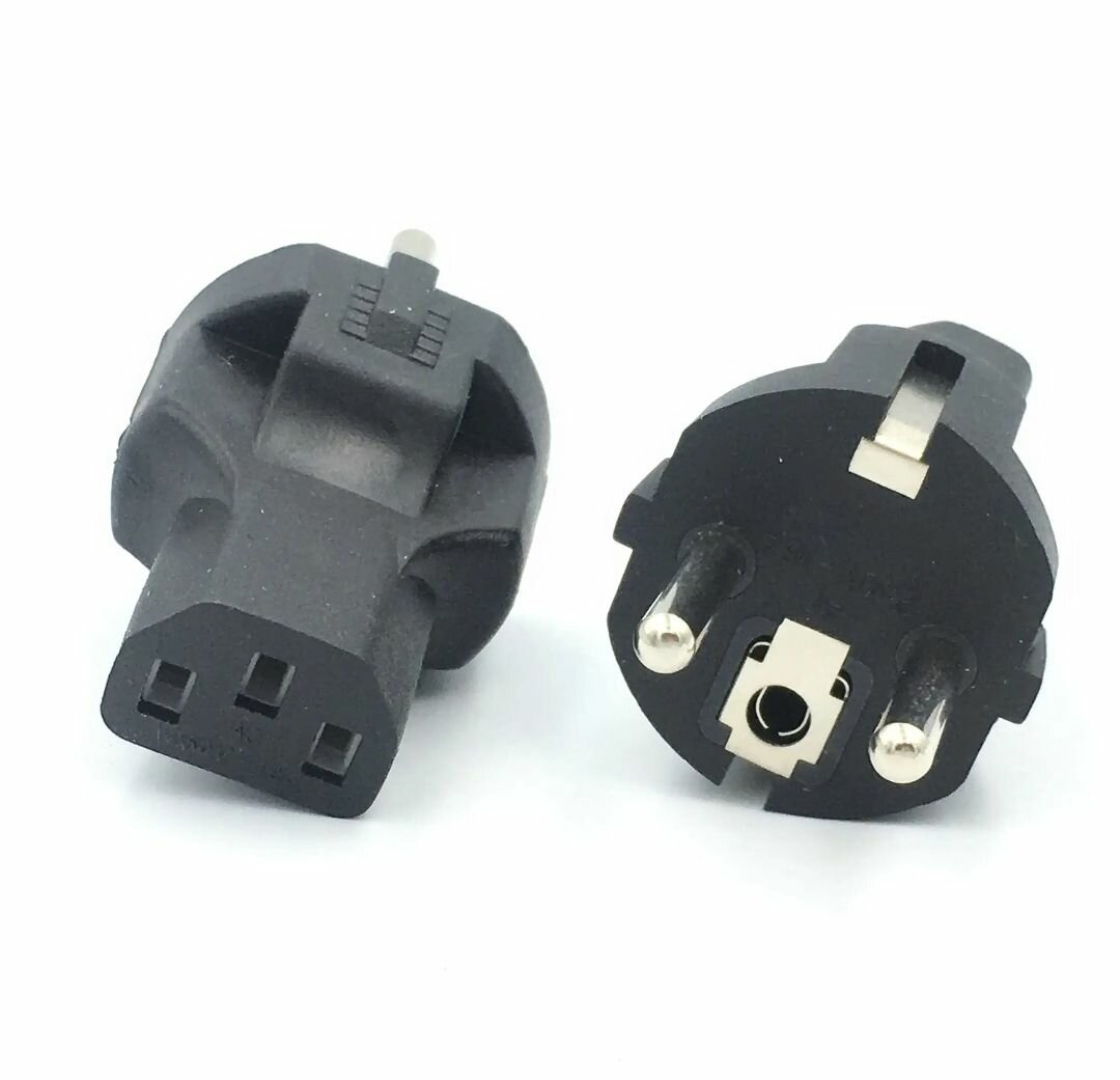 Переходник (евровилка-С13 прямая)220V 10A