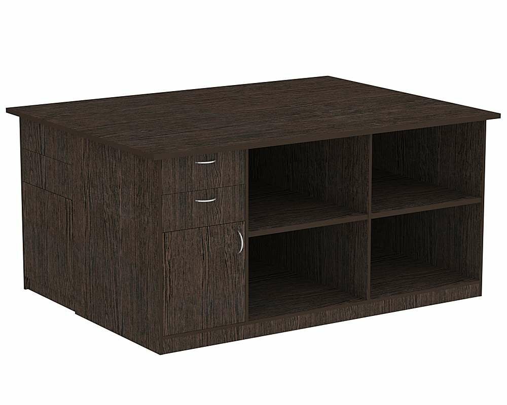 Стол для тканей №2-Л (левосторонний), Дуб Венге. Производитель товара - компания ТОБ.