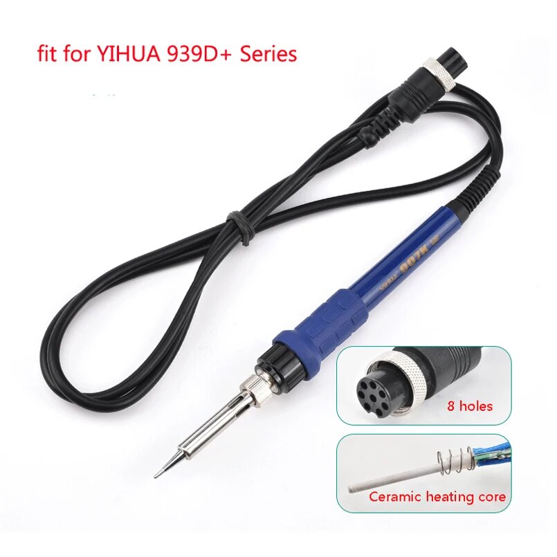 Ручка паяльника YIHUA 907K с 8 отверстиями 75 Вт для паяльной станции YIHUA 939D+