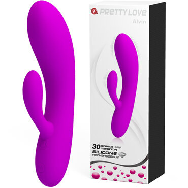Baile Pretty Love Alvin, розовый Вибратор с клиторальным стимулятором