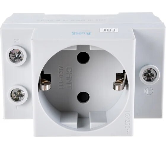 Розетка CHINT AC30-111 с заземляющим контактом на DIN-рейку 775001