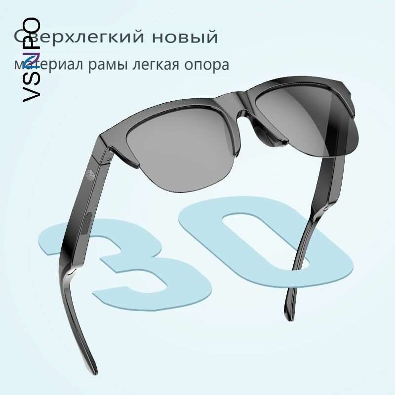 Умные Bluetooth-очки, защита от ультрафиолета F06, водонепроницаемость, длительное время автономной работы и низкое энергопотребление