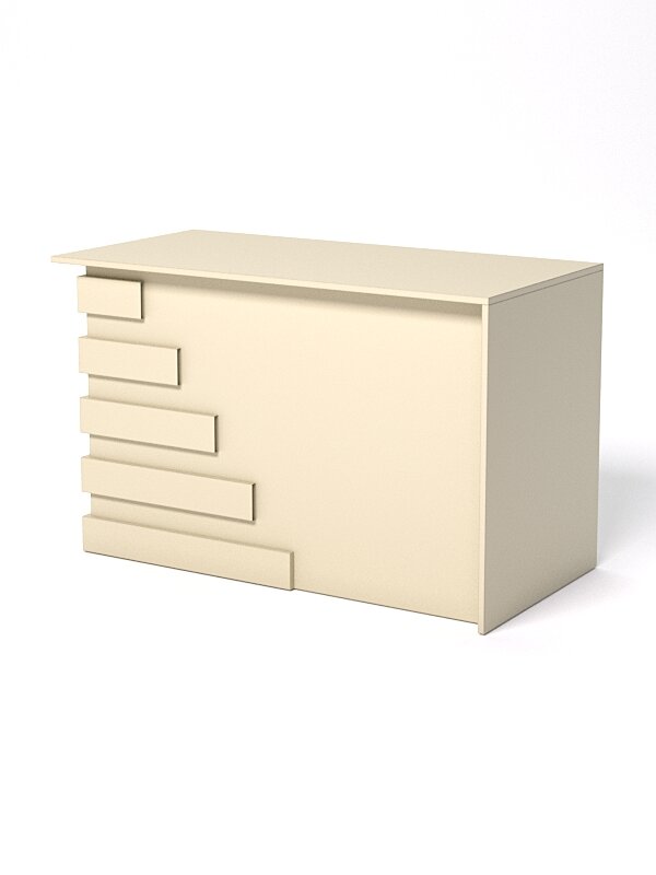 Стол руководителя №8, Крем Вайс. Производитель товара - компания Westcom.