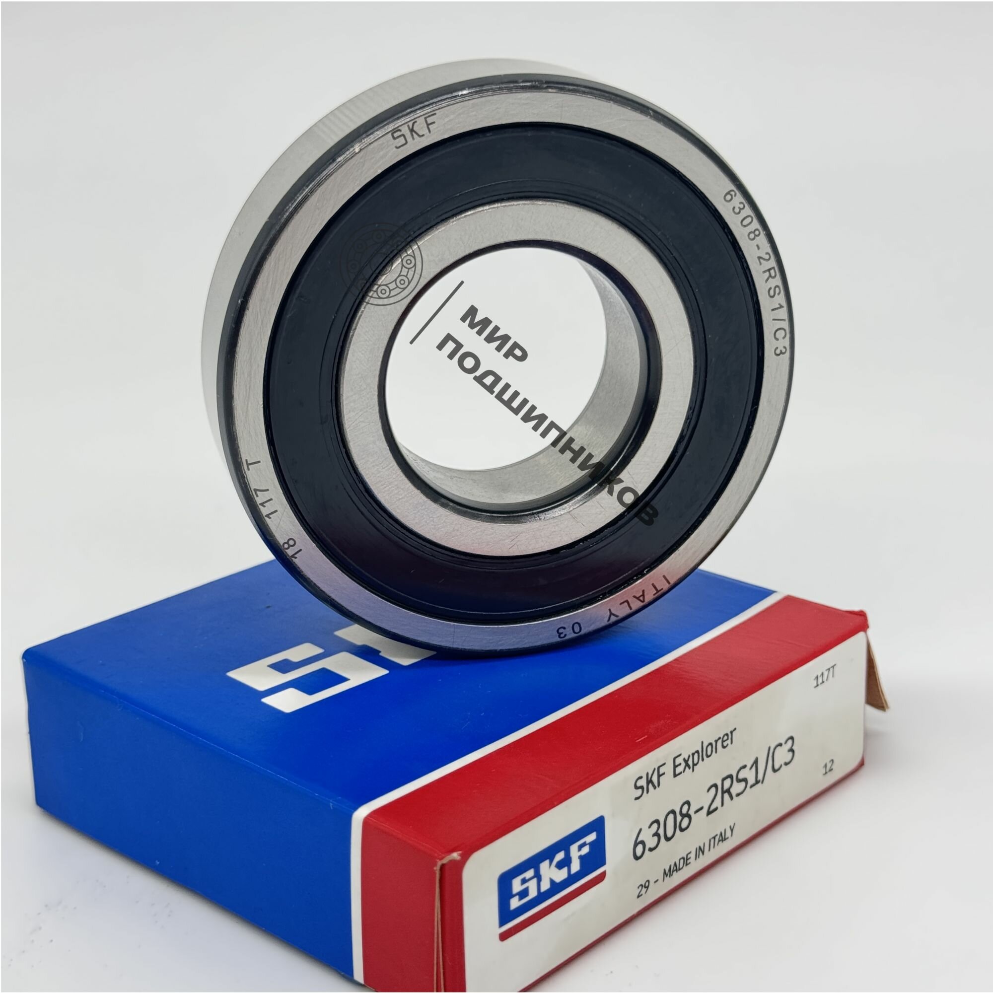 Подшипник SKF 6308-2RS1/C3 (180308) 40х90х23 на Газ-24,31022,31029, Ераз, Белаз, Маз, трактор Т-150