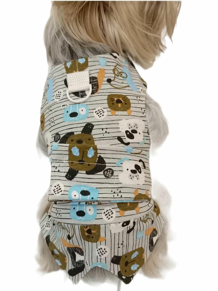 Летняя Шлейка для собачки, кошечки. ручная работа, Горловина 24 см. Объем талии 28. Длина 22