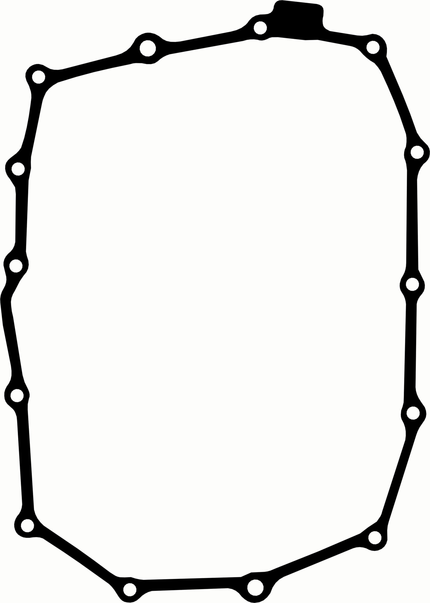 Прокладка крышки сцепления для мотоцикла Honda VT600/VT750 /NT650 (11394-MV1-850) (артикул SVF-14736)
