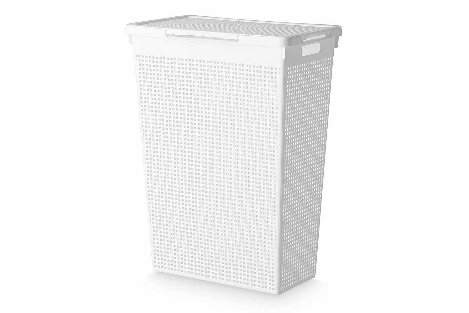 Корзина для белья с крышкой Лофт 26x61.5x45 см 50 л полипропилен для ванной комнаты