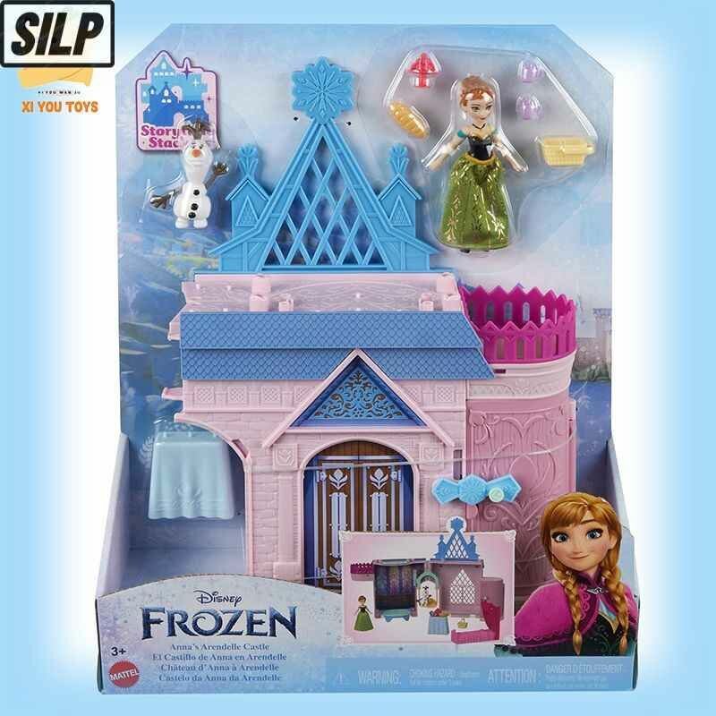 Mattel Disney Storytime Stackers Anna's Arendelle Castle / Развивающий штабелируемый кукольный домик "замок принцессы" с куклами, мебелью и аксессуарами для детей от 3 лет