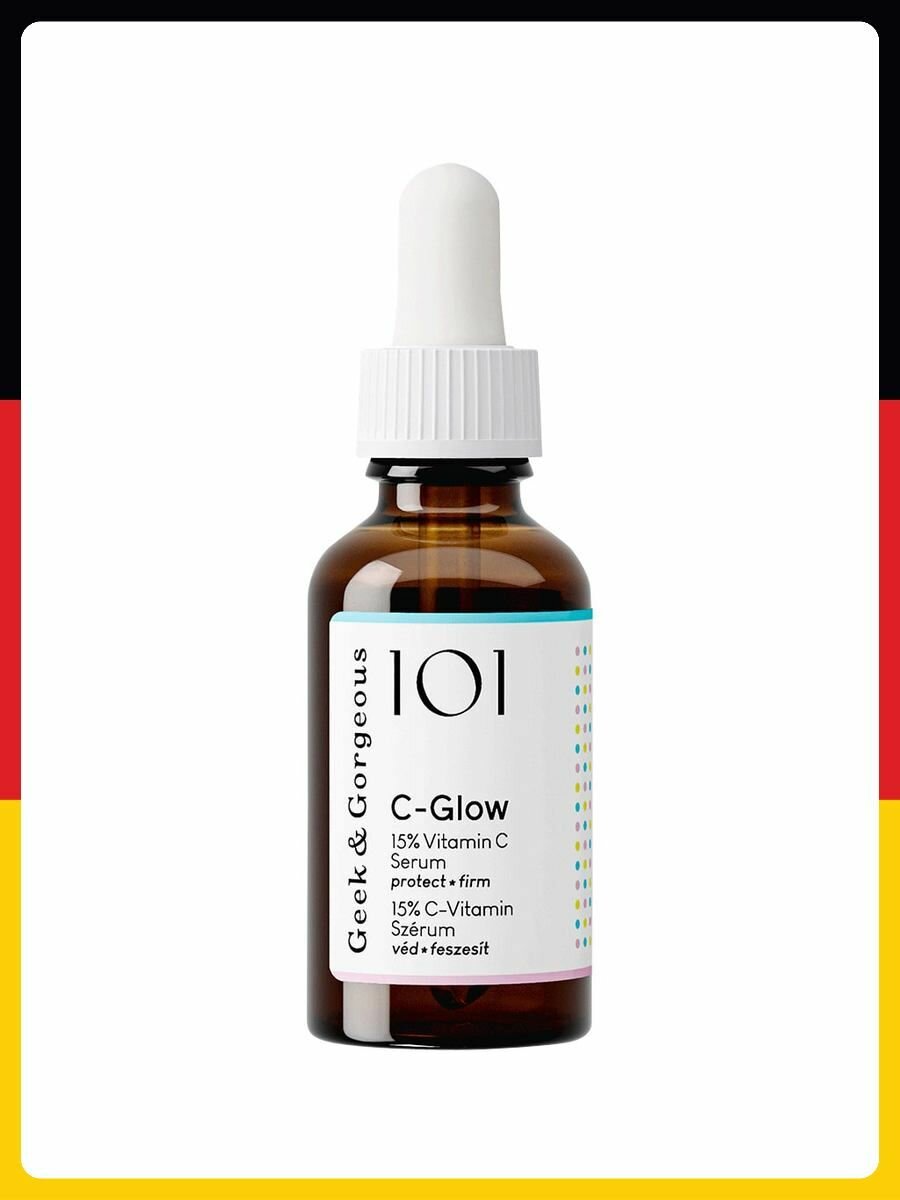 Cыворотка для лица с 15% витамином С Geek & Gorgeous 101 C-Glow, 30 мл
