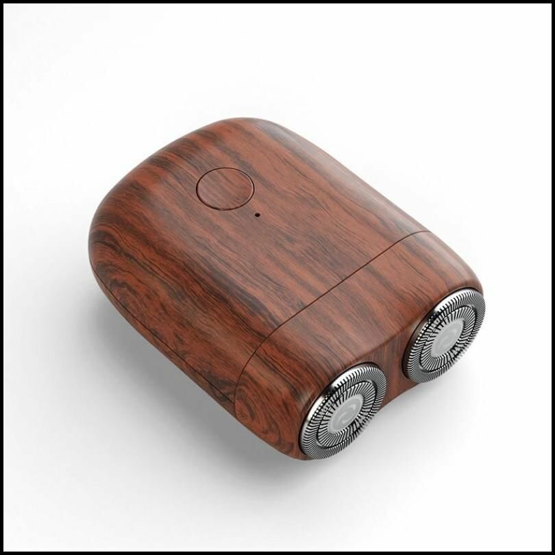 Бритва электрическая мини-портативная электробритва, триммер для бороды, с двойной головкой, мужская ipx7, водонепроницаемая-ZHIMIN