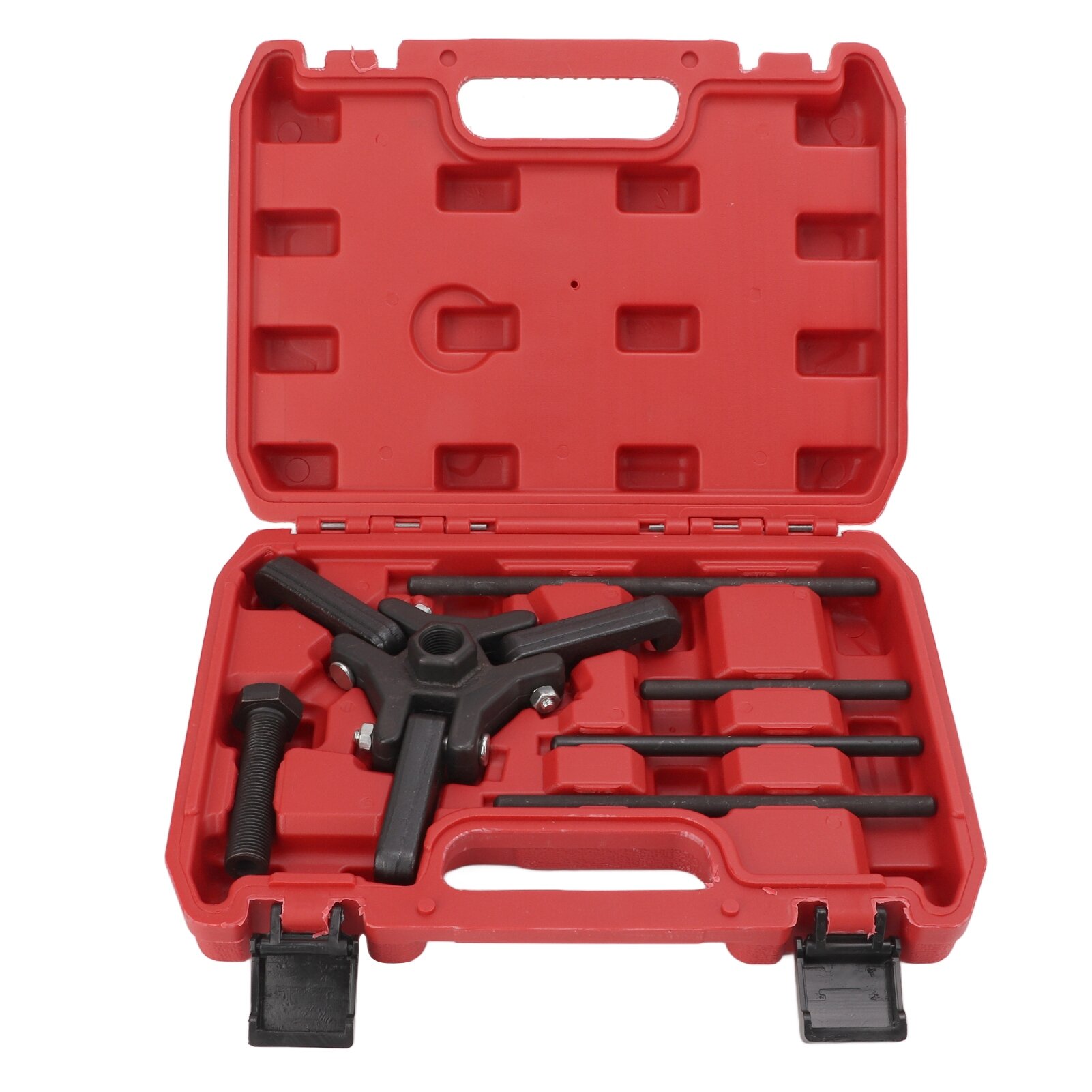 Комплект из 6 съемников шкивов гасителя колебаний из углеродистой стали с черным оксидным покрытием для снятия и ремонта балансировочного устройства двигателя