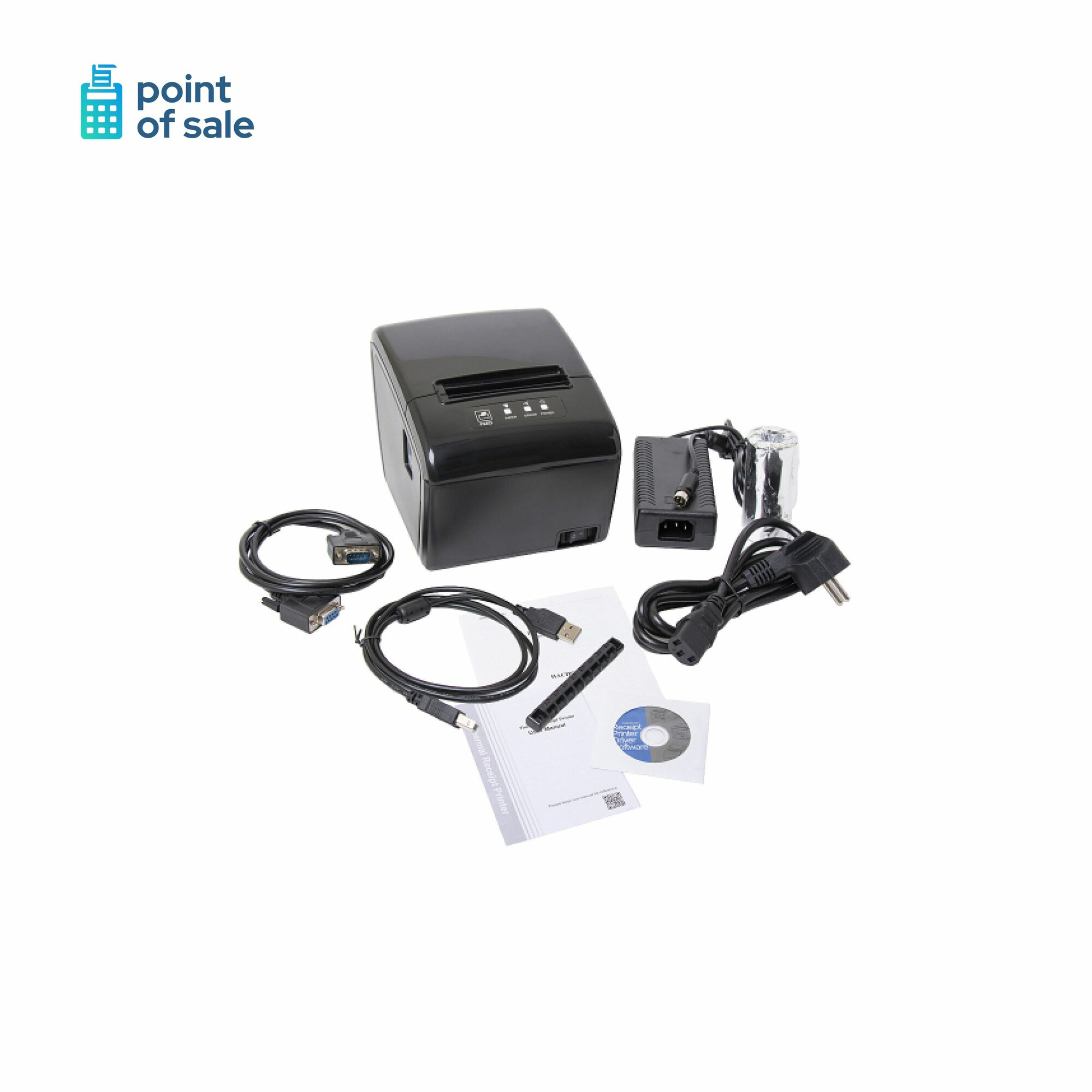 Термопринтер POScenter RP-100, для чеков и наклеек, ширина 8 см, автоотрезка, USB/RS-232/Ethernet