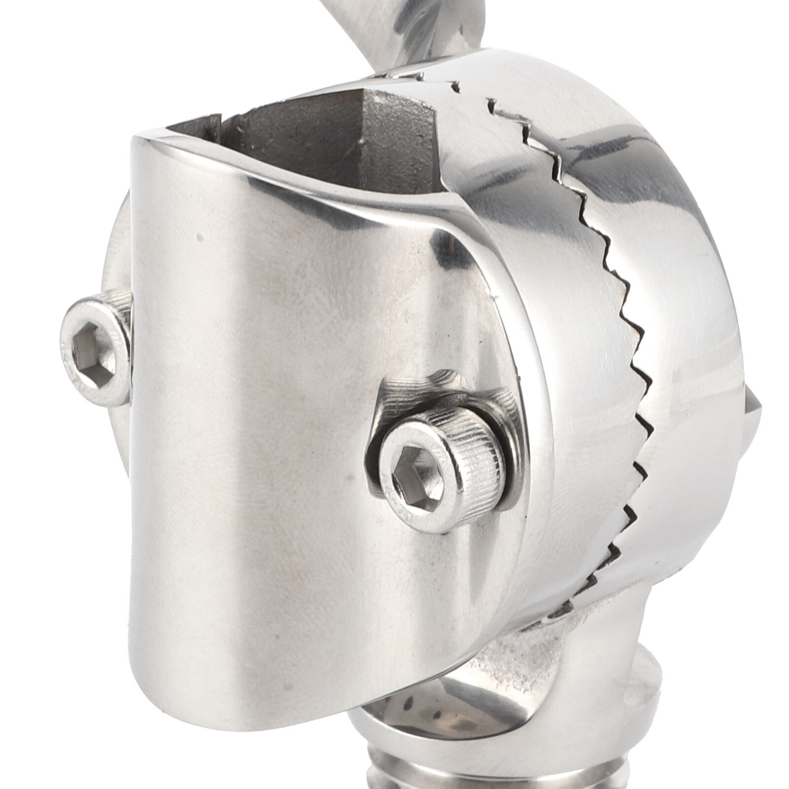 Крепления для морской УКВ-антенны 84 мм/3,3 дюйма, нержавеющая сталь 316, 306°, регулируемый храповой механизм для крепления