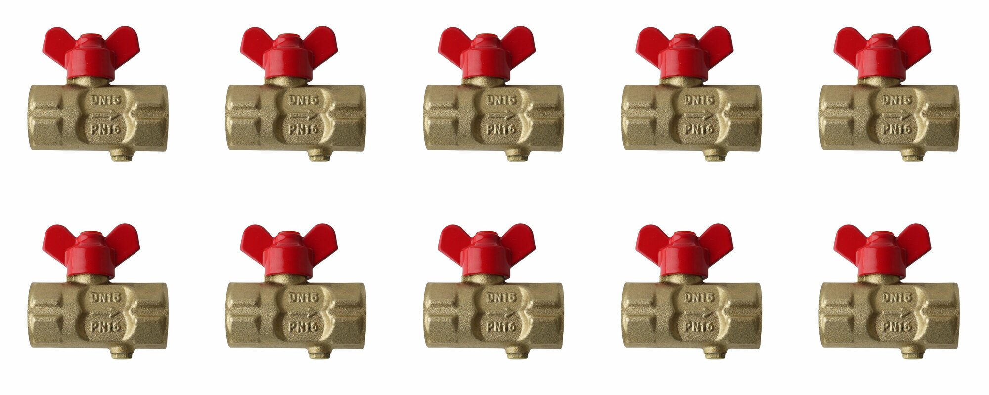 Кран шаровой на манометр с краном маевского 1/2" х М20*1,5 с бабочкой РУ16 11б27п(м) (10 штук)