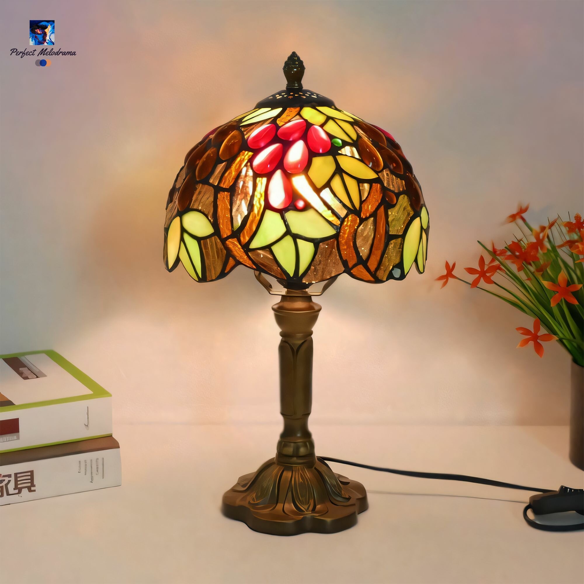 Настольная Лампа Тиффани/Украшение интерьера/ретро-стиль,36cm