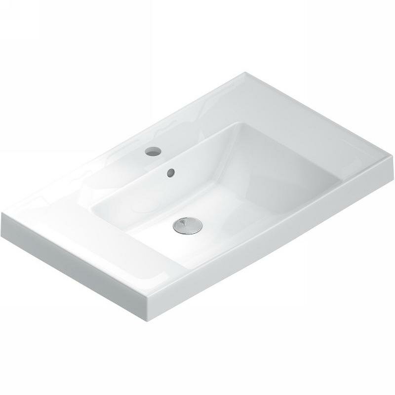 Раковина Cubo 80 CU. wb.80 Белая глянцевая, современный стиль