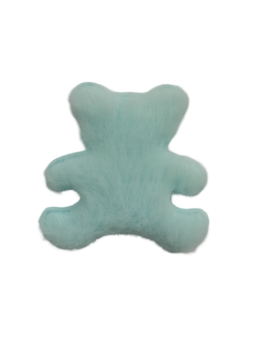 Нашивка патч на тканевой основе "Медвежонок" бирюзовый (5х5см)