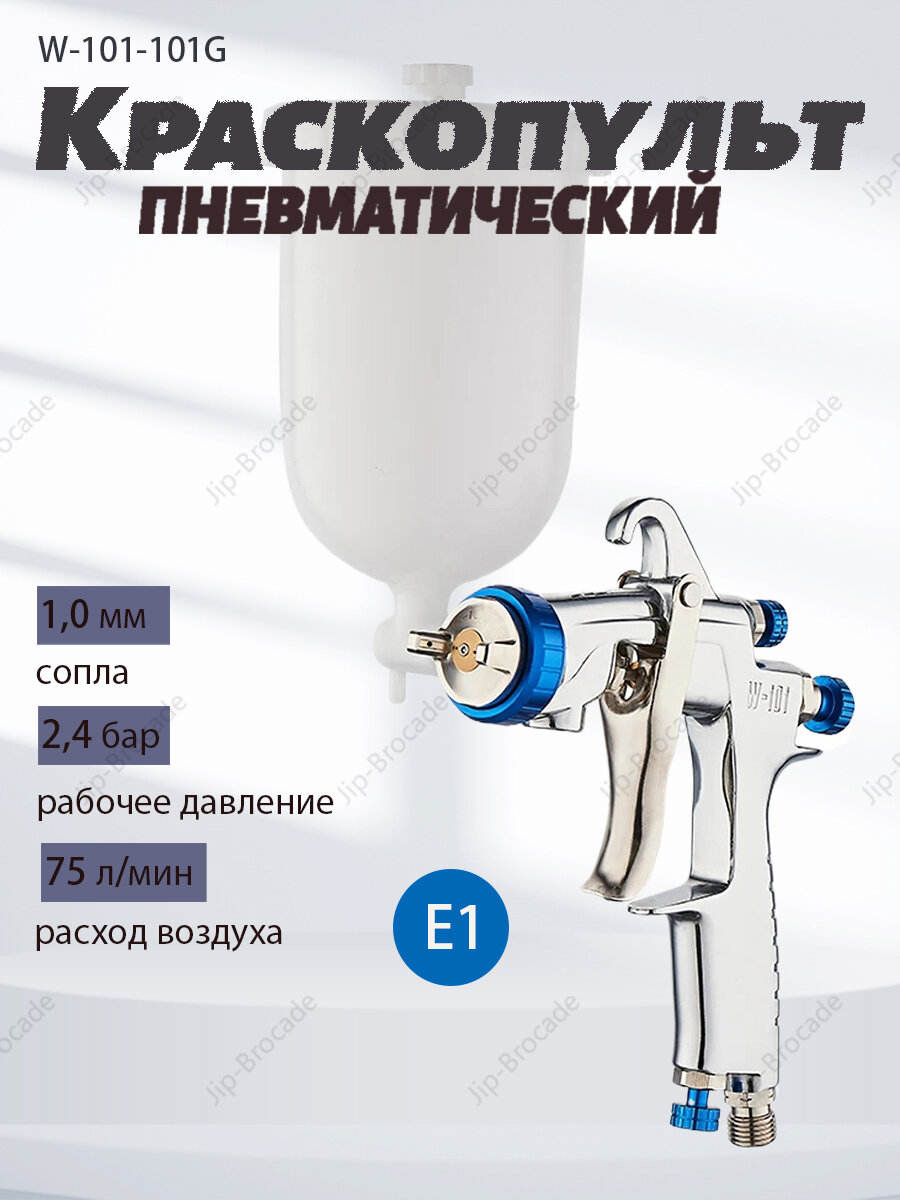 Краскопульт для компрессора W101: миниатюрный аэрограф для авто с низким давлением 2.4 бар