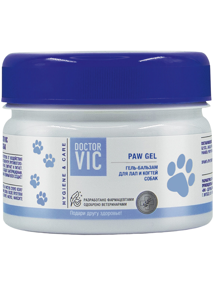 Гель-бальзам Doctor VIC для лап и когтей собак, 80 г