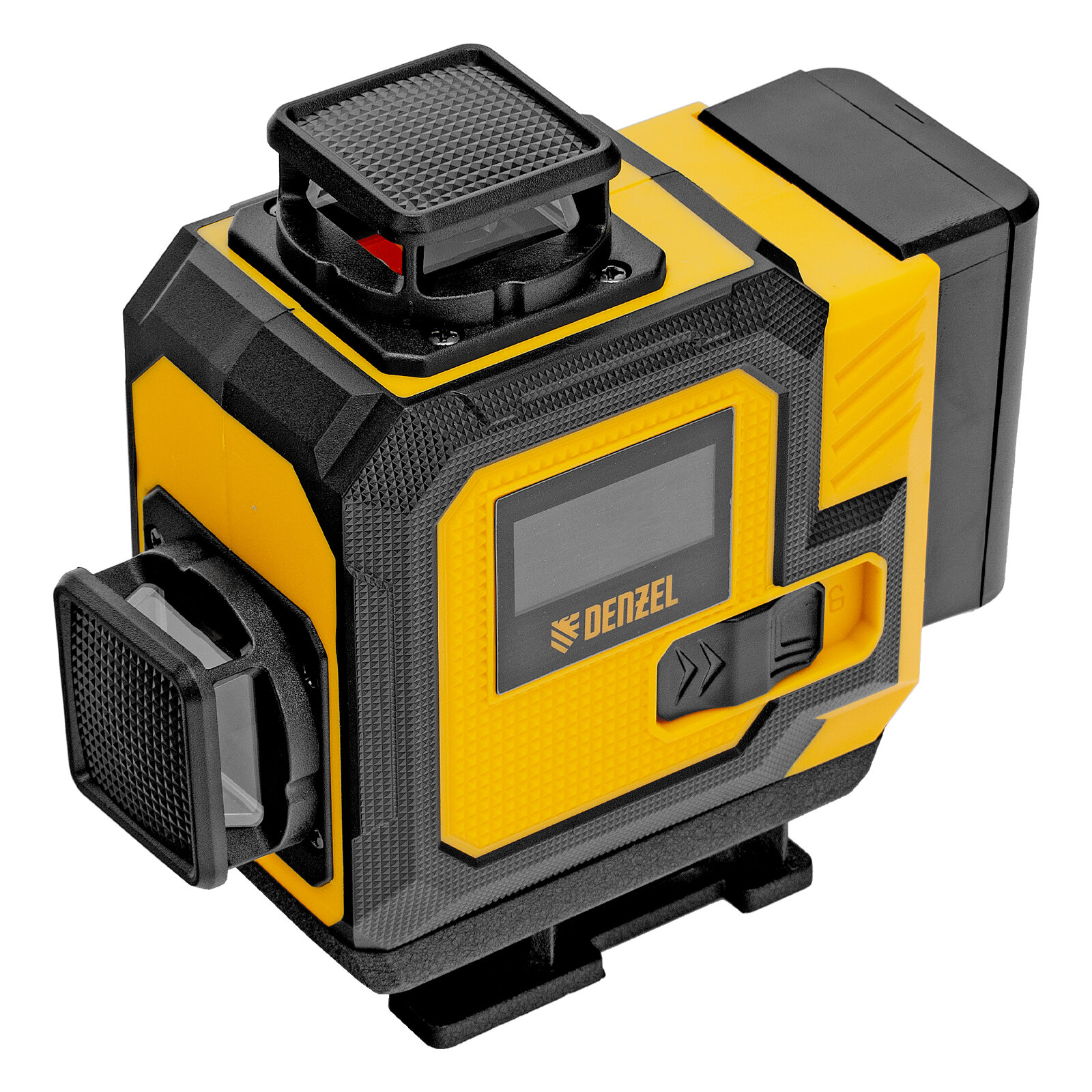 Лазерный уровень мультипризменный Denzel DLV-360-4C 30 м зеленый луч Li-Ion 2,4 Aч в кейсе