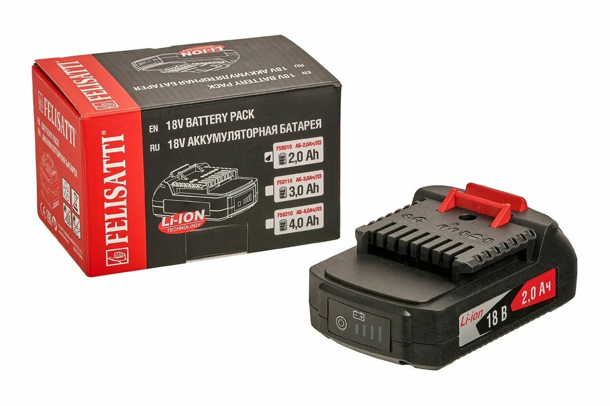 Батарея аккумуляторная АБ-2.0Aч/Л3 Li-Ion, 2 Ач Felisatti