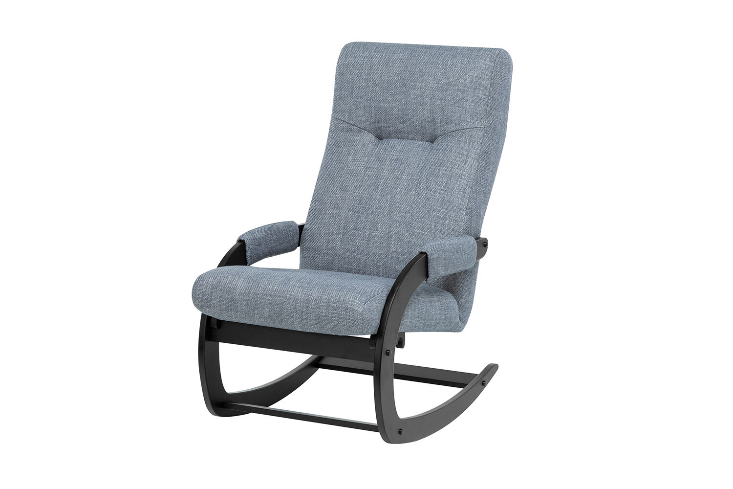 Кресло-качалка Leset Парос, 57х91,5х95 см, обивка рогожка, цвет серый, венге