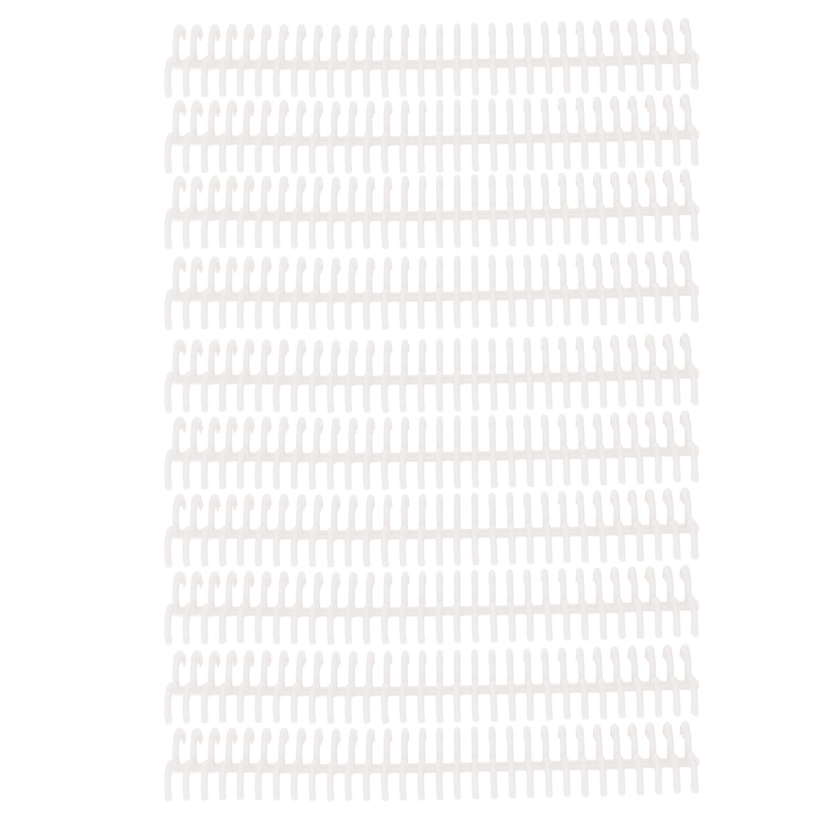 10 шт. переплетных колец для книг в мягкой обложке, 30 отверстий, внутренний диаметр 22 мм, износостойкие пластиковые кольца для переплета, прозрачные.