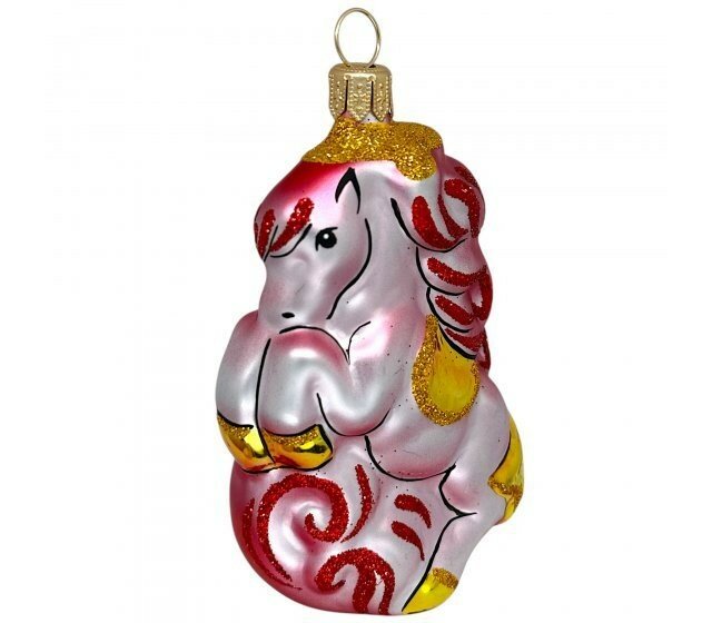 Игрушка на елку Лошадка цирковая