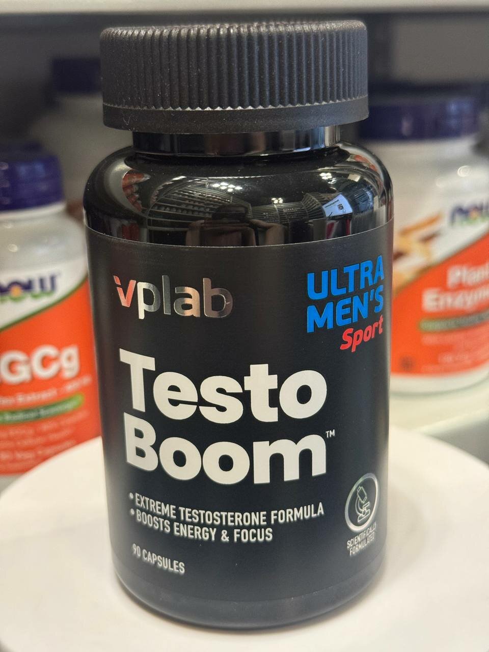 Vplab Ultra Men's Sport Testo Boom 90 capsules, Натуральный бустер тестостерона, 90 капсул