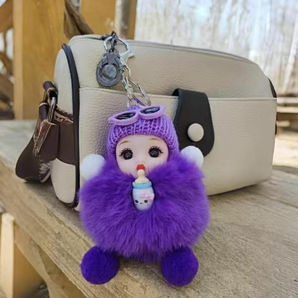 Плюшевая спящая детская игрушка, брелок, аксессуары, подвеска на рюкзак, мягкая и милая для детей, девочек