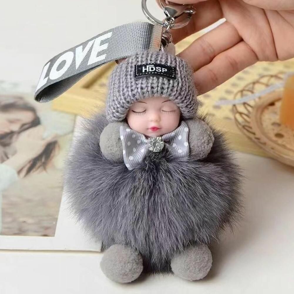 Плюшевая спящая детская игрушка, брелок, аксессуары, подвеска на рюкзак, мягкая и милая для детей, девочек