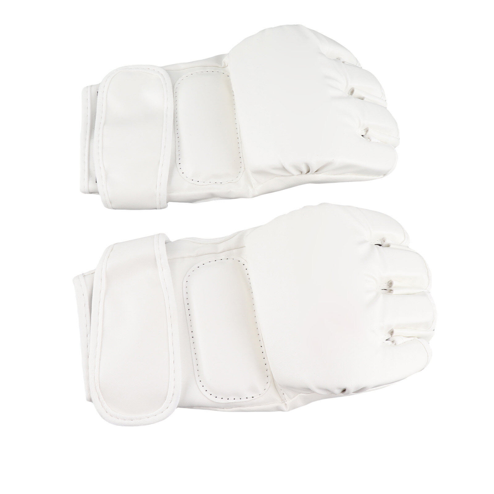 Боксерские перчатки с половиной пальца, боксерская груша с открытыми ладонями, перчатки для борьбы с кикбоксингом, спарринга для мужчин и женщин, тренировочные по боксу, белые