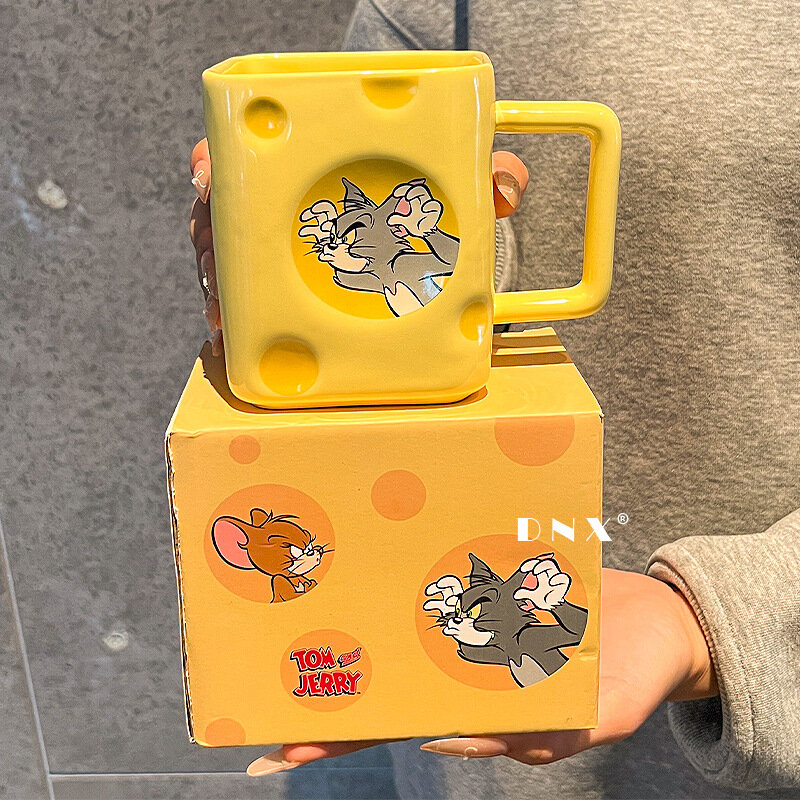 Керамическая кружка с сыром «Том и Джерри» для домашнего офиса, кофейная кружка, чашка для молока и воды