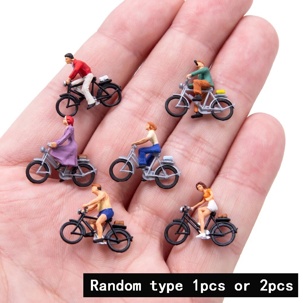 Фигурки велосипедистов TERAYSUN 1:87 пластик 1 шт./2 шт. random 1pcs